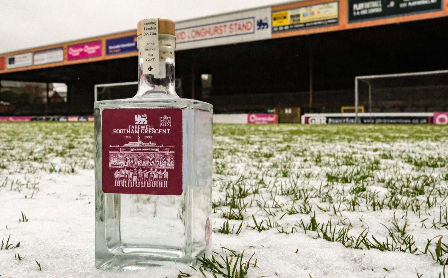 York City FC Bootham Crescent Gin sells out and raises £2,000 for charity